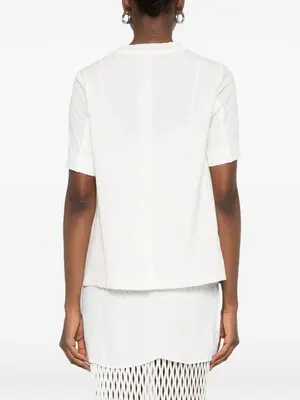 Sacai Wool And Cotton-blend T-shirt