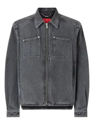 FERRARI Cotton Denim Zip-up Jacket