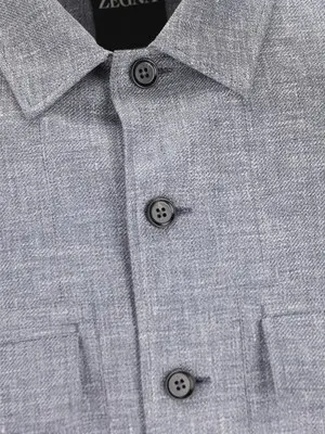 Zegna Linen, Wool, And Silk Shirt