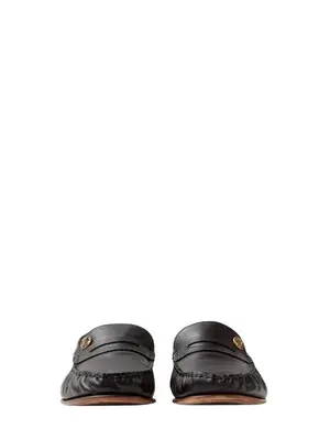 Versace Leather Loafer - Black