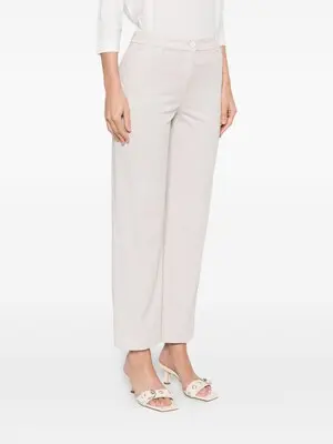 VIA MASINI 80 Cotton Straight-leg Trousers