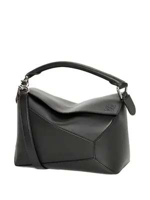 Loewe Puzzle Edge Small Leather Handbag - Grey