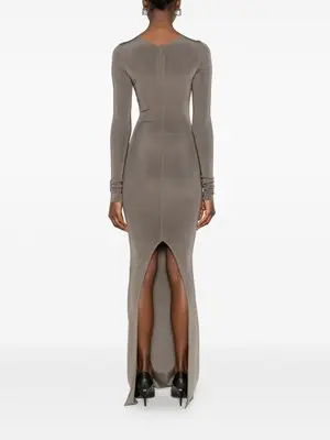 Rick Owens Maxi Gown Dress - Grey