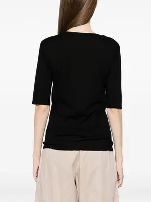 Soft Goat Cashmere Crewneck Sweater - Black