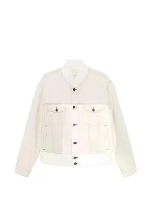 LANVIN Button-up Bomber Jacket - Neutrals