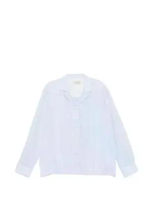 Officine Générale Lomy Striped Shirt - Blue