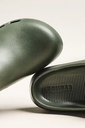 BOMBAS Comfort Cushion Clogs - Dark Olive