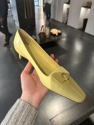 Khaite Celia Pocket Pump - Yellow