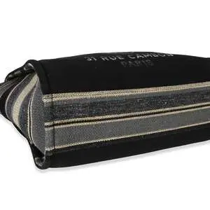 Chanel Canvas Striped Deauville Shopping Tote