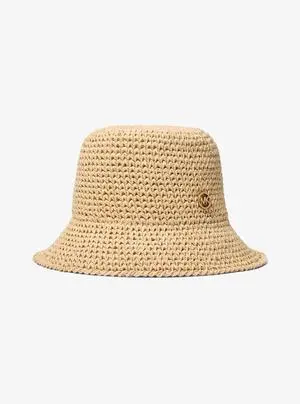 Michael Kors Crocheted Bucket Hat - Natural