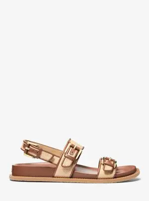 Michael Kors Nia Woven Double Strap Slingback Sandals