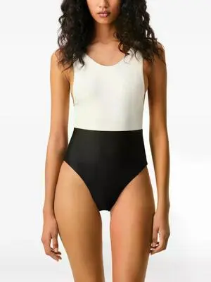 AMI Paris Two-tone One-piece Swimsuit