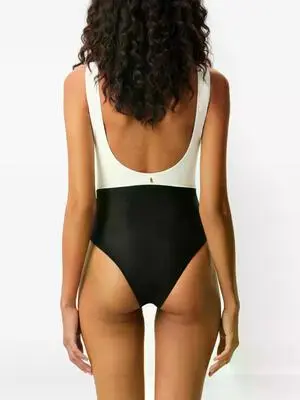 AMI Paris Two-tone One-piece Swimsuit