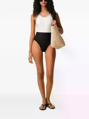 AMI Paris Two-tone One-piece Swimsuit