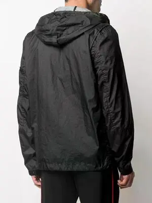Stone Island Logo-patch Zip-up Windbreaker