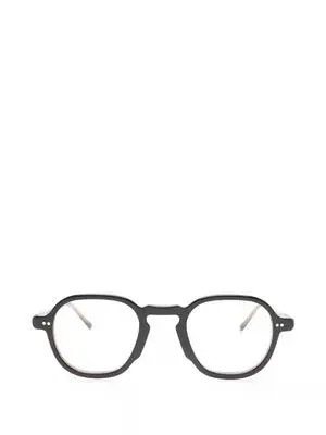 LESCA Round-frame Glasses - Brown