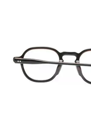LESCA Round-frame Glasses - Brown