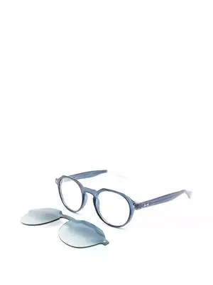 SNOB Meziena Round-frame Sunglasses - Blue