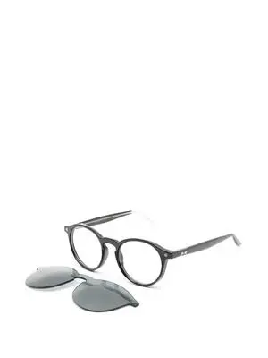 SNOB Doguito Round-frame Glasses - Black