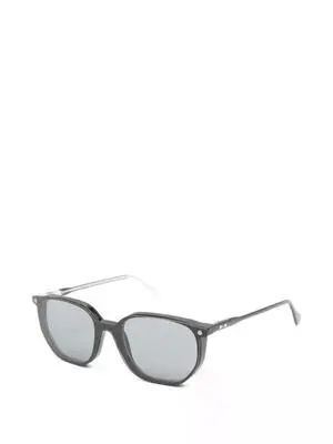SNOB Velasca Round-frame Sunglasses - Black