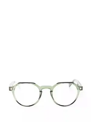 SNOB Meziena Round-frame Glasses - Green