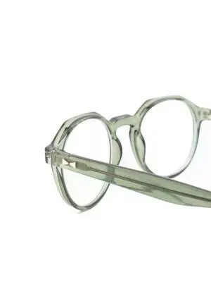 SNOB Meziena Round-frame Glasses - Green
