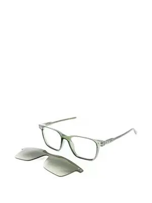 SNOB Geometric-frame Eyeglasses - Green