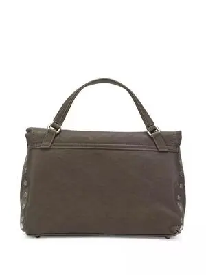 ZANELLATO Small Studded Leather Postina Tote Bag - Brown
