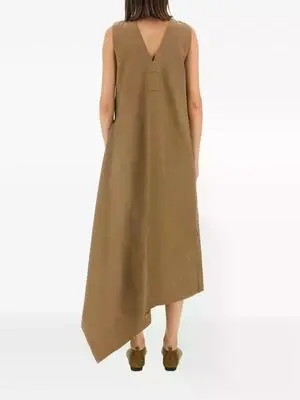 UMA WANG Aura Asymmetric Dress - Neutrals
