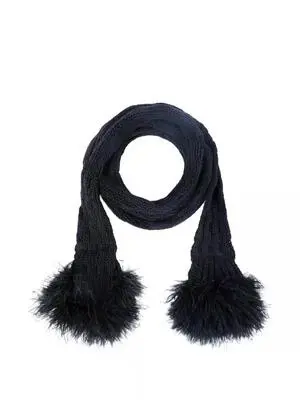 ANN DEMEULEMEESTER Rae Knitted Scarf - Black