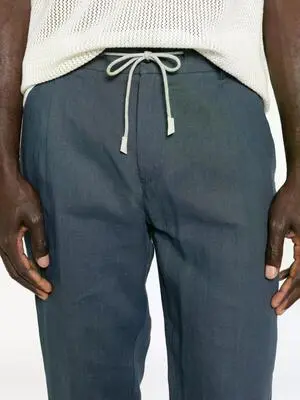 Eleventy Drawstring-fastening Trousers - Blue