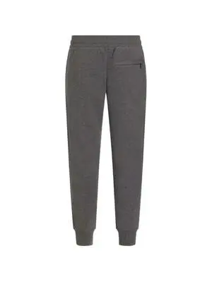 Dolce & Gabbana Jersey Trousers With Heraldic Patch - Grey