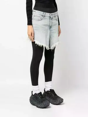 Balenciaga Distressed Denim Skirt