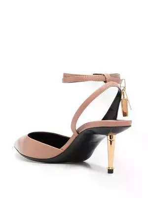 TOM FORD 70mm Padlock-detail Leather Pumps
