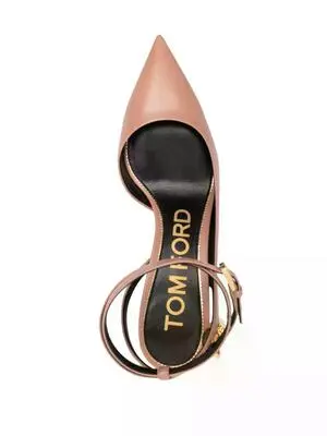 TOM FORD 70mm Padlock-detail Leather Pumps