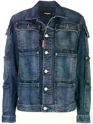 Dsquared2 Pocket-detail Denim Jacket - Blue
