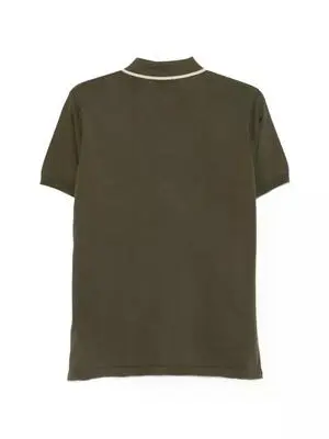 Aspesi Contrast-collar Knit Polo Shirt