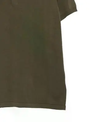 Aspesi Contrast-collar Knit Polo Shirt
