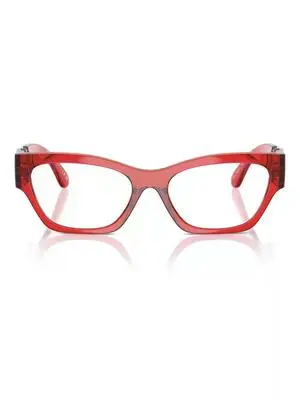 Versace Medusa-embellished Cat-eye Glasses - Red