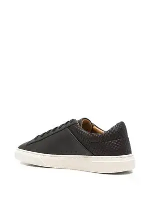 BOSS Woven Panel Lace-up Sneakers