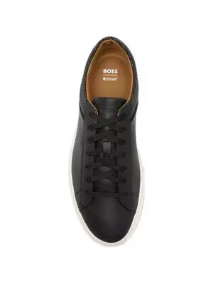 BOSS Woven Panel Lace-up Sneakers