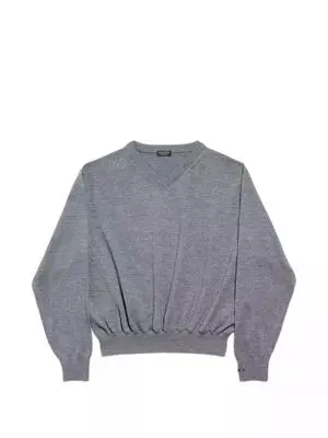 Balenciaga V-neck Long Sleeve Sweater