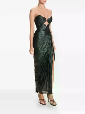 MARIA LUCIA HOHAN Amisha Strapless Gown - Green