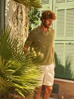 120% Lino Linen Bermuda Shorts