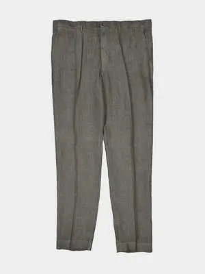 120% Lino Linen Tailored Trousers