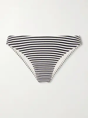 NILI LOTAN Striped Bikini Briefs
