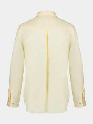 PAULA Ametista Vanilla Custard Silk Twill Shirt - Cream