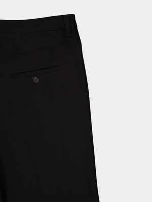 Balenciaga Straight Fit Tailored Trousers - Black
