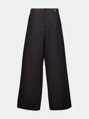 Balenciaga Cotton Large-fit Trousers