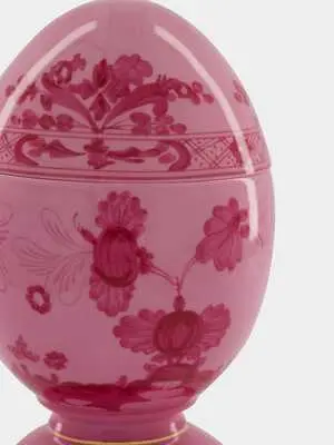 GINORI 1735 Porpora Oriente Italiano Large Porcelain Egg - Pink